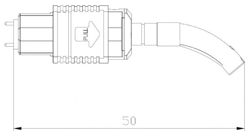 MPO Connector with Angled Boot - Gloriole Electroptic Technology Corp.