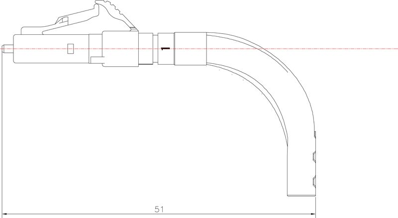 LC Connector with Angled Boot - Gloriole Electroptic Technology Corp.